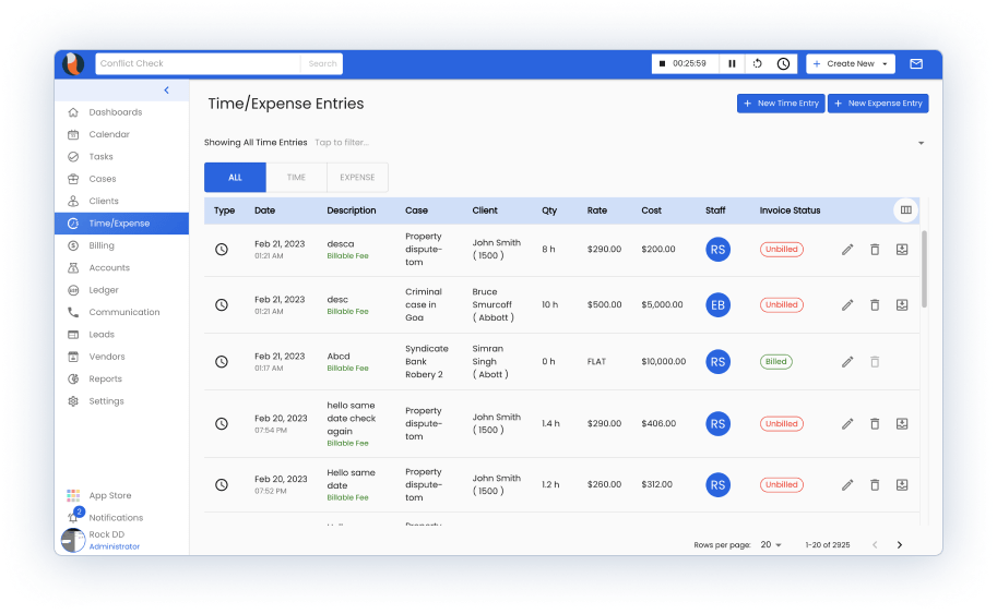 Legal Billing Software For Law Firms | Easy To Use | CaseFox